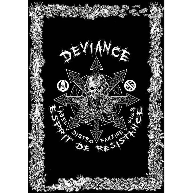 AFFICHE A3 SERIGRAPHIEE logo DEVIANCE - Sucettedistro